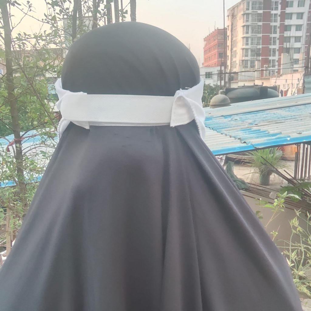 Hajj Nikab Cap | Sun Cap For Ladies Short Type - Hajj Mart BD